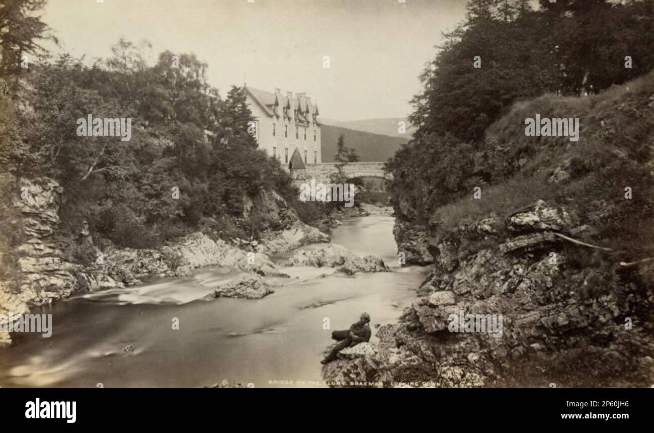 Bridge On The Cluny Stock Photo - Alamy