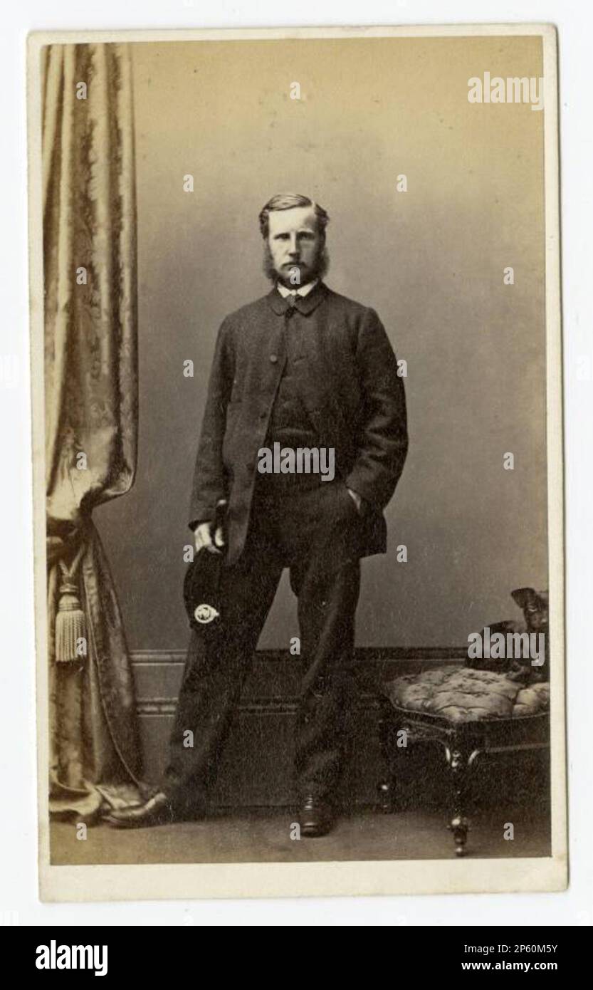 Carte de Visite - Unidentified Portrait of a Standing Man, 1860s Stock ...