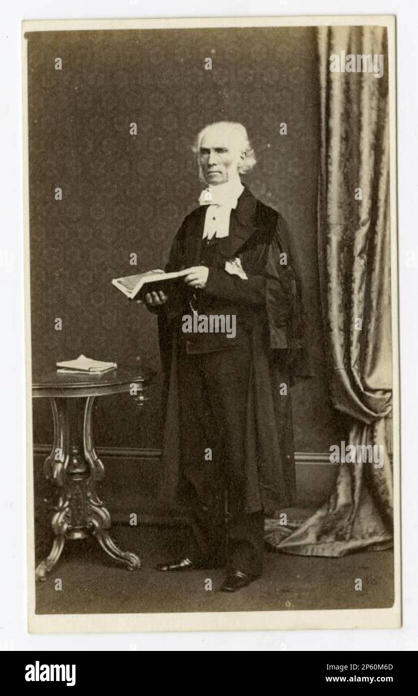 Carte de Visite of a Man in Academic Robes, 1860s Stock Photo - Alamy