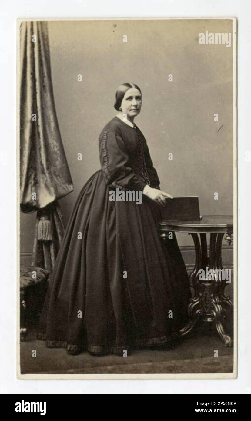 Carte De Visite of Miss Gordon, 1860s Stock Photo - Alamy