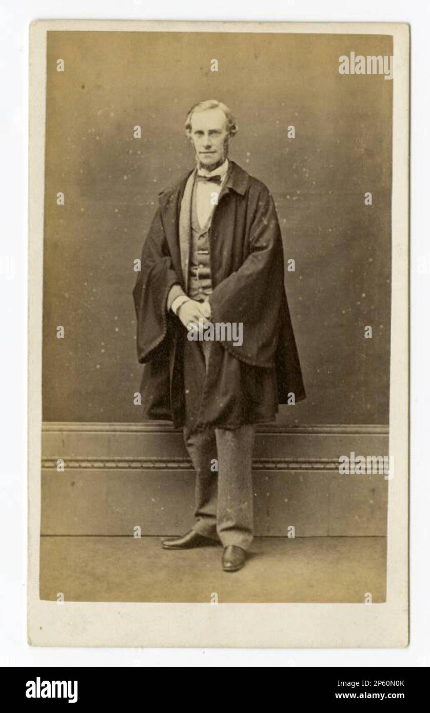 Carte de Visite - Unidentified Portrait of a Standing Man, 1860s Stock ...