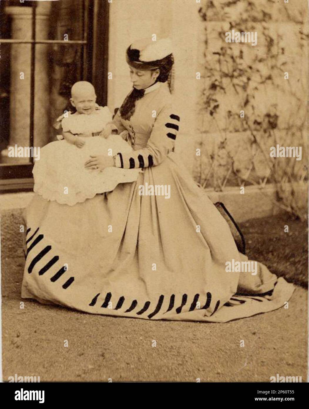 Princess Alice and Daughter, 1863 Stock Photo - Alamy