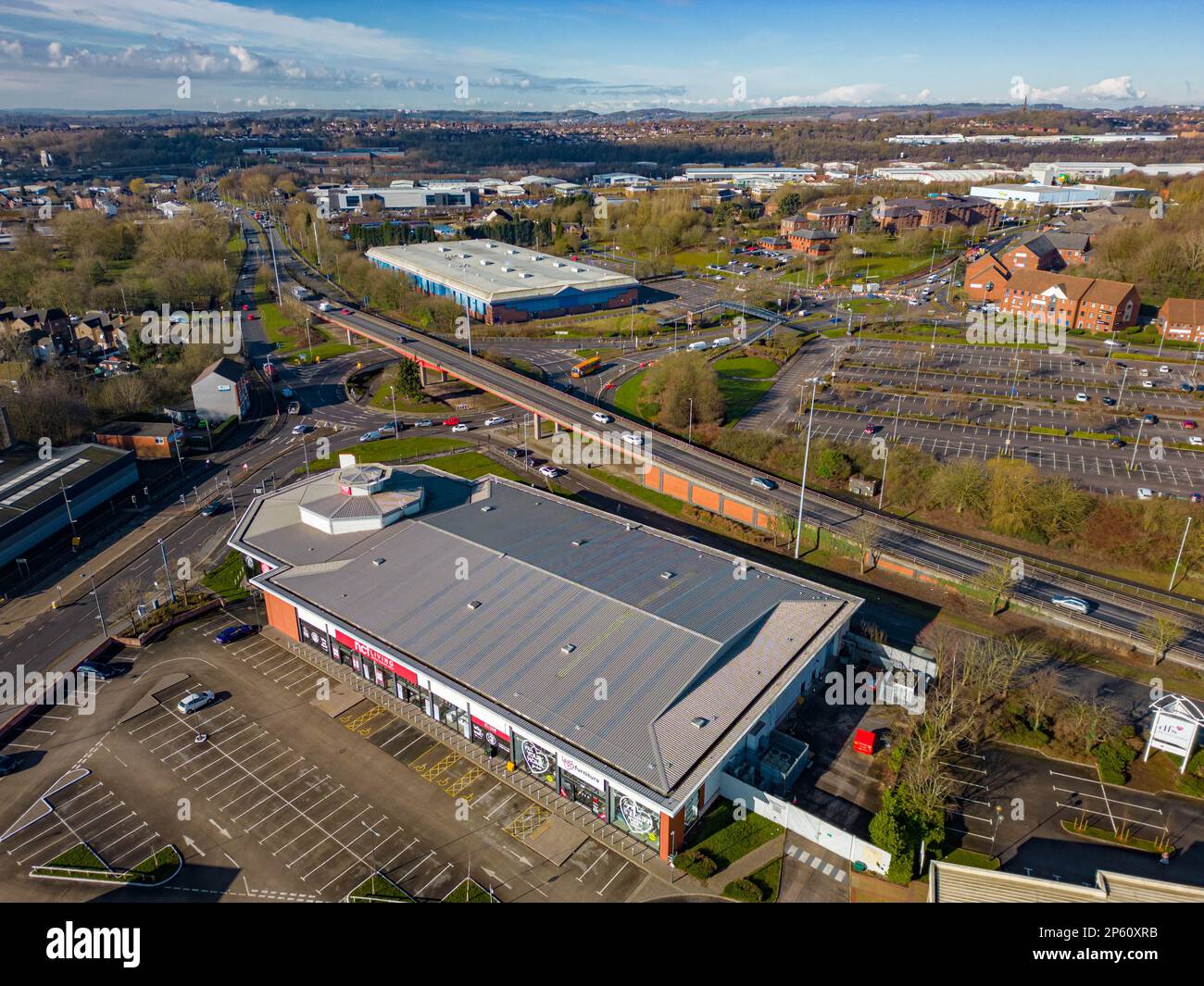 Random Drone Shots aerial Images From Stoke-On-Trent Stock Photo - Alamy