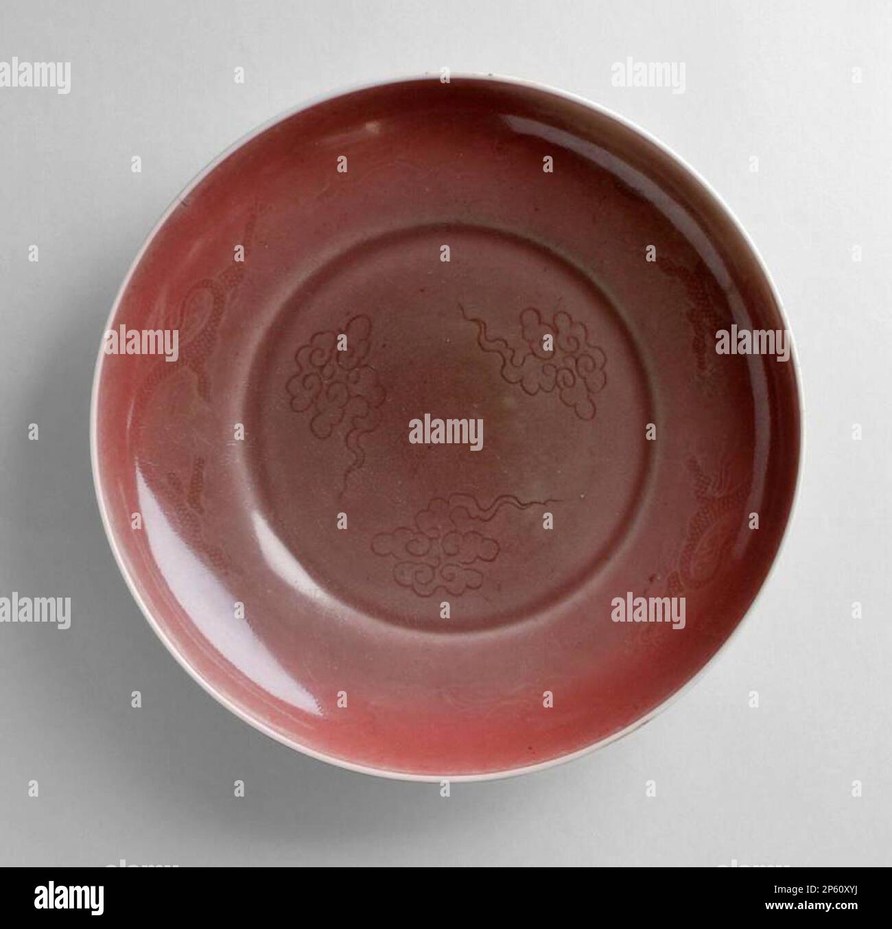 Plate with Cloud Pattern, Qing Dynasty, 18th century Stock Photo - Alamy