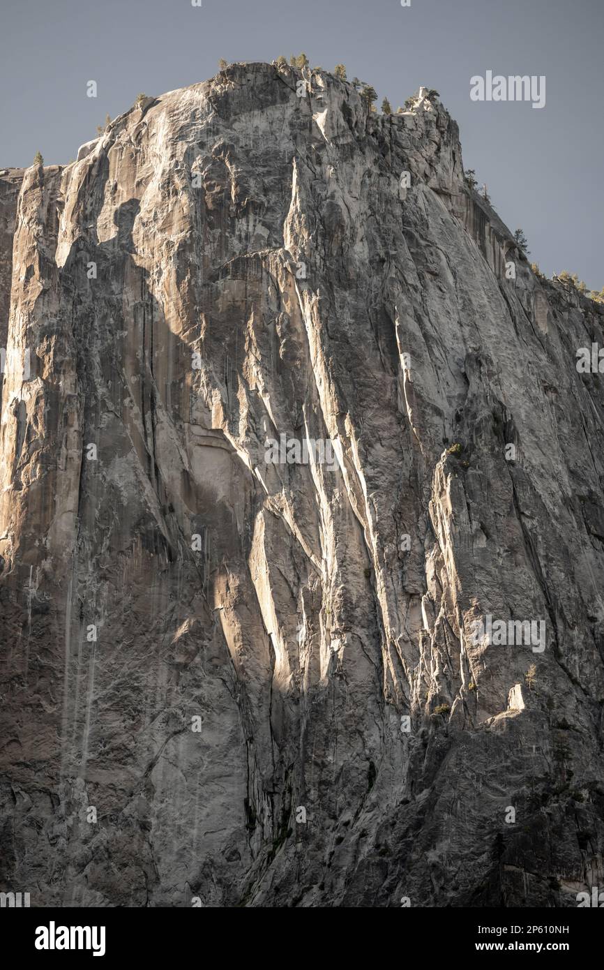 Cliff Below Yosemite Point from the Valley below Stock Photo - Alamy