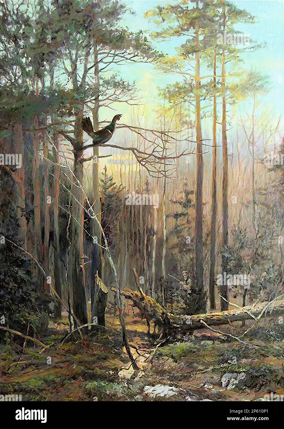 Тихменев Ефим - Лес - Русская школа - XIX век - Tikhmenev Efim - Forest ...