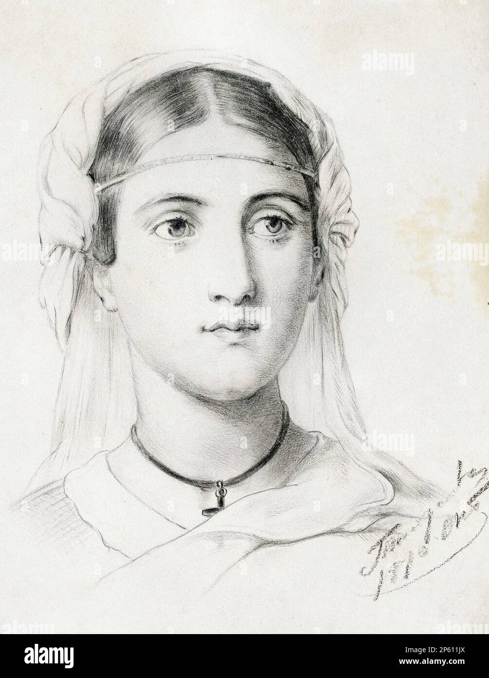 Тимофеев Василий Тимофеевич - Портрет молодой женщины - Русская школа ...