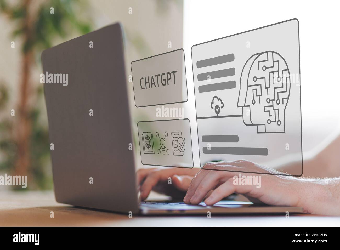 Chatting with Artificial intelligence. Human conversation with AI ...