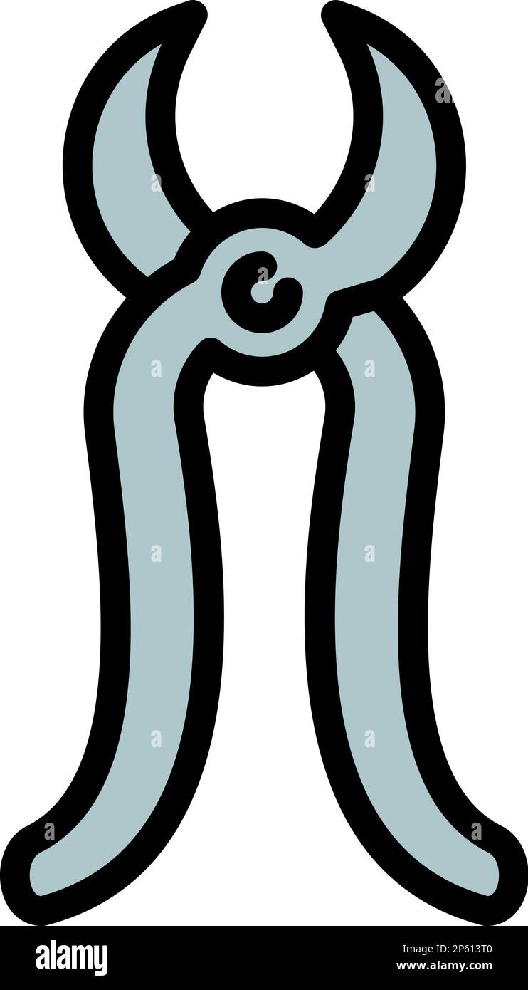 Carpenter pliers icon outline vector. Carpentry tool. Table power Stock ...