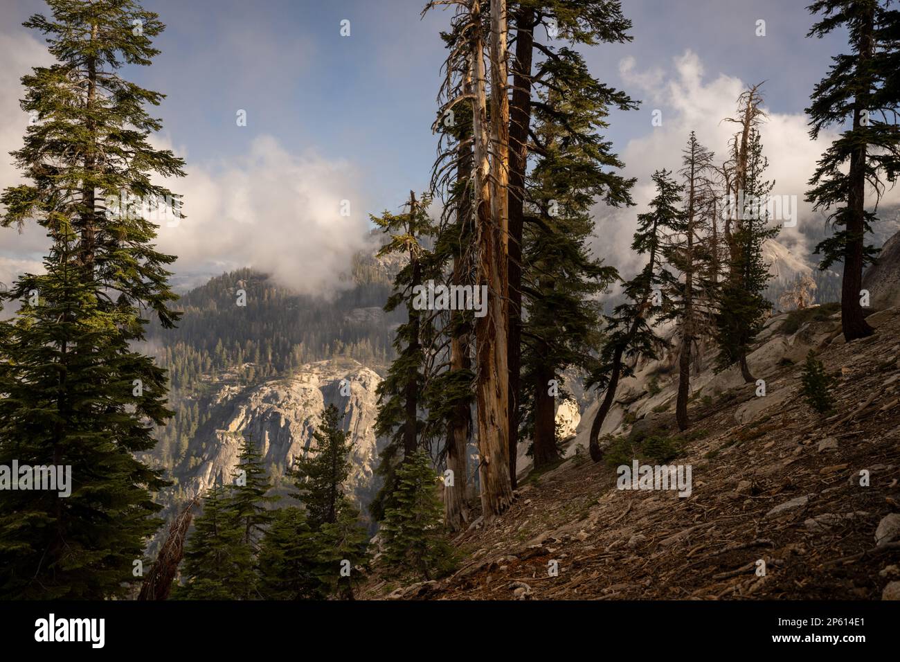 Cloud Puffs Waft through the Canyon along the Watchtower Trail in ...