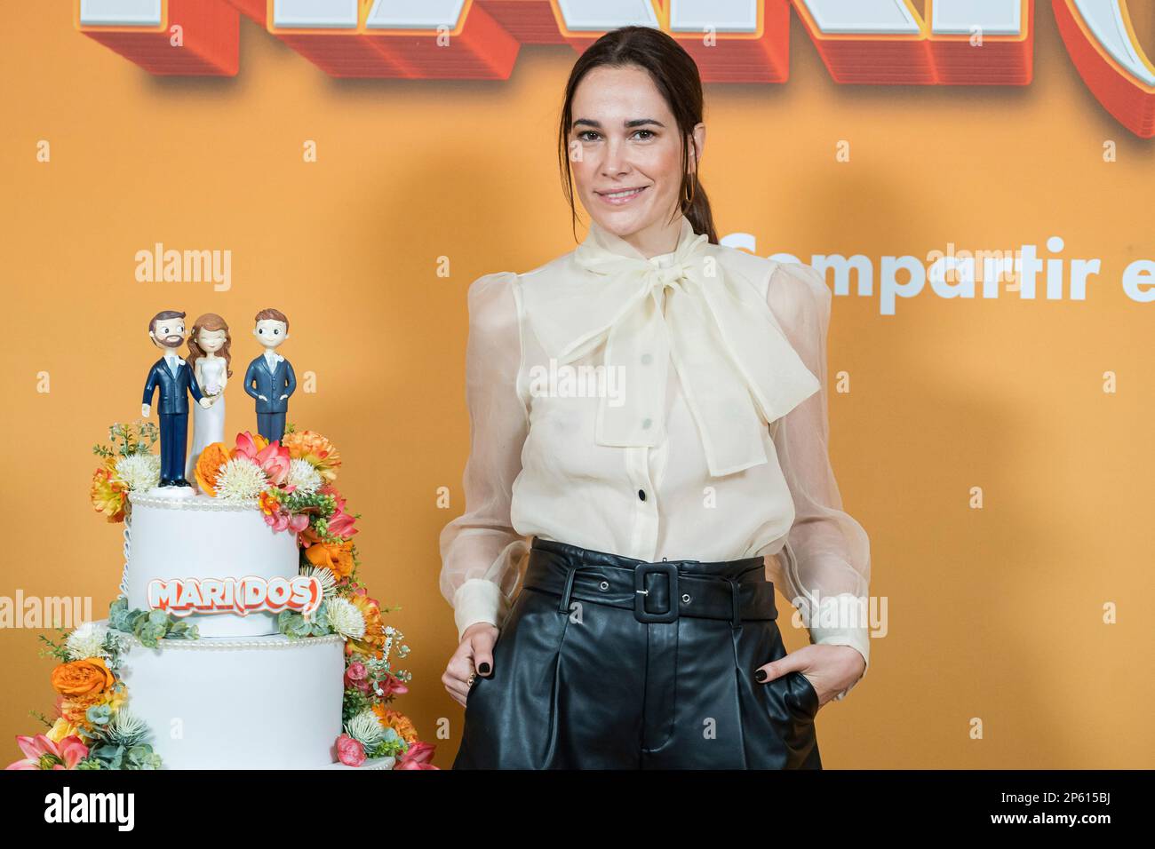 Actress Celia Freijeiro poses at a photocall prior to an interview for ...