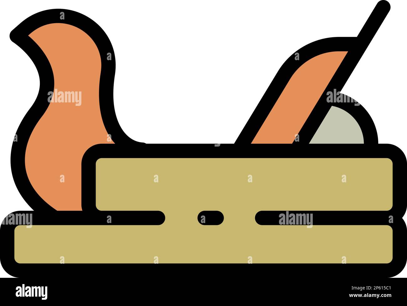 New plane icon outline vector. Woot tool. Work construction Stock ...
