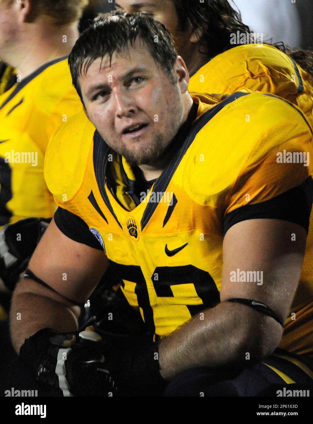 California Golden Bears Jordan Rigsbee (73) in action during a game ...
