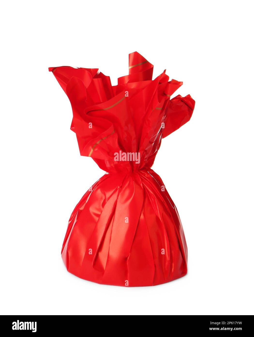 Delicious candy in red wrapper isolated on white Stock Photo - Alamy