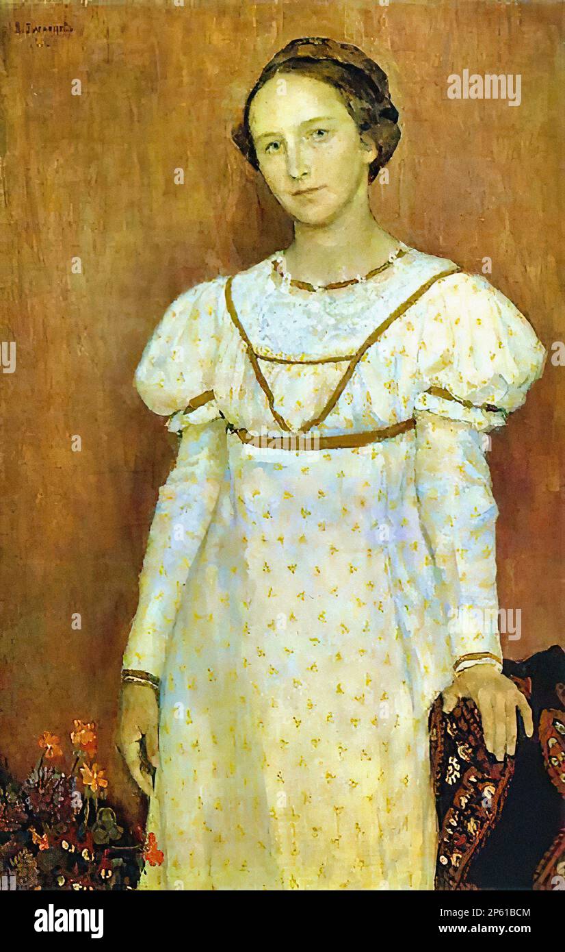 Васнецов Виктор - Портрет Ольги Полетаевой - Русская школа - XIX век ...