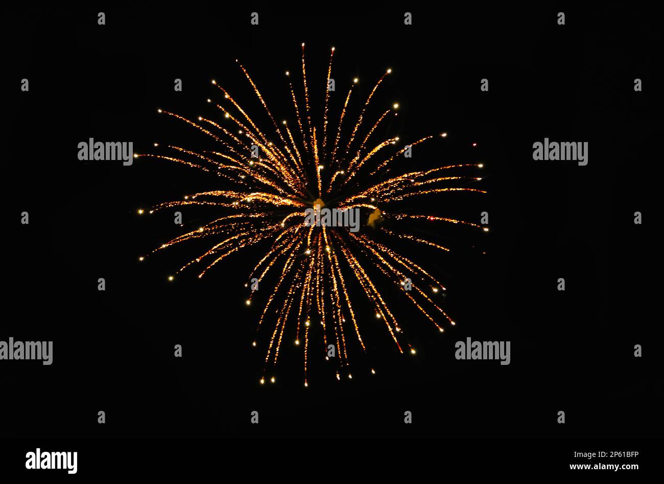 Beautiful bright firework lighting up night sky Stock Photo - Alamy