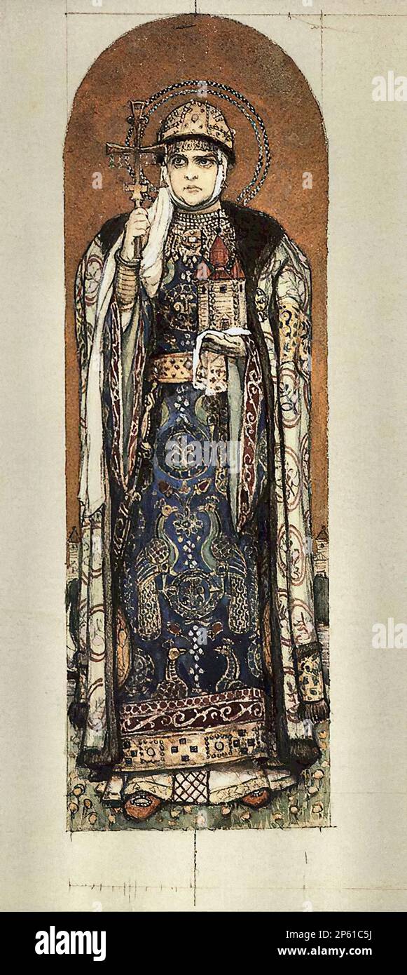 (Эскиз к фреске) - Русская школа - XIX век - Vasnetsov Victor ...