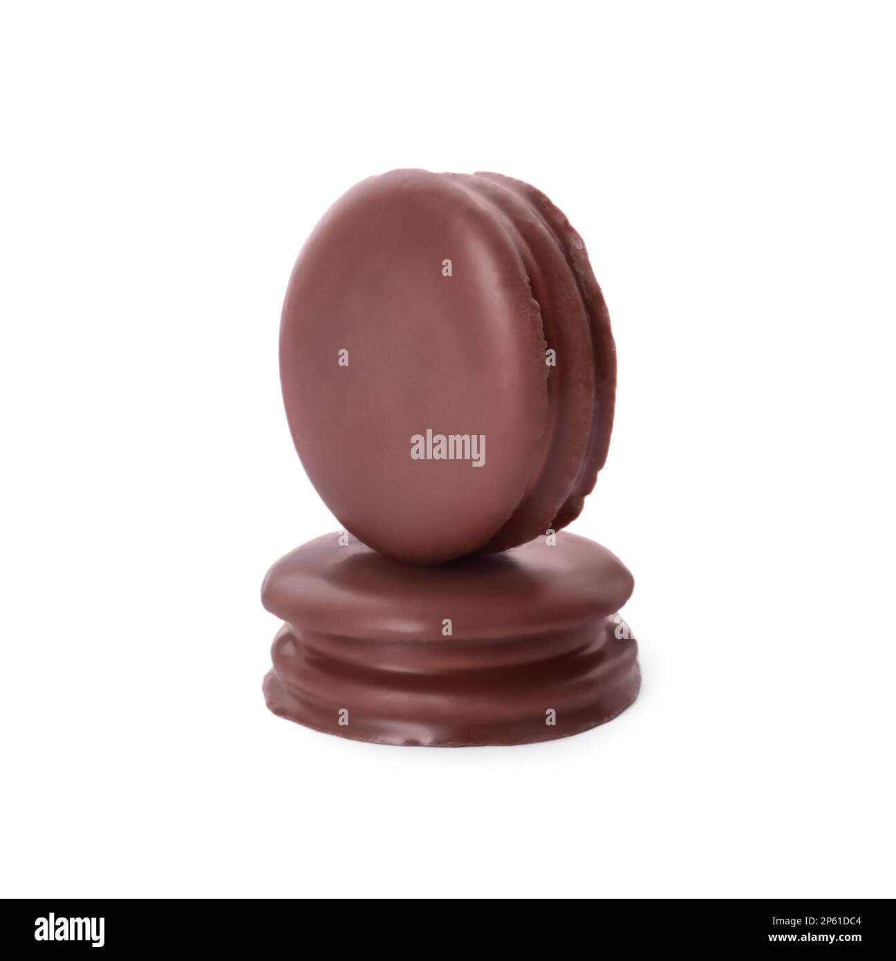 Delicious choco pies on white background. Classic snack cakes Stock ...