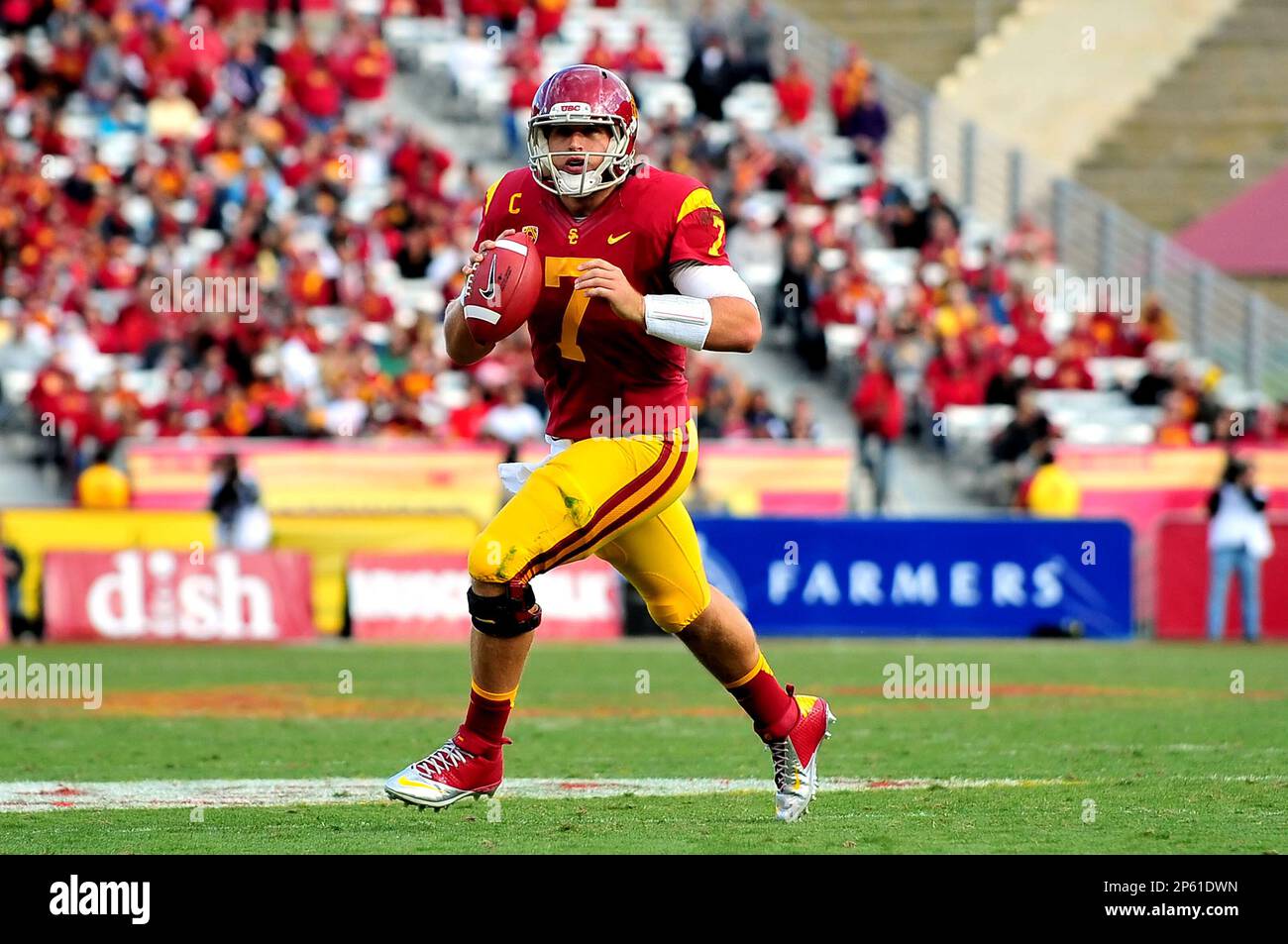 November 10, 2012 Los Angeles, CA.USC Trojans quarterback Matt Barkley ...