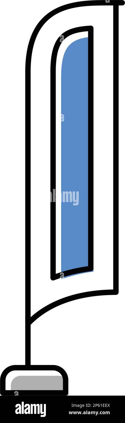 market flag color icon vector illustration Stock Vector Image & Art - Alamy