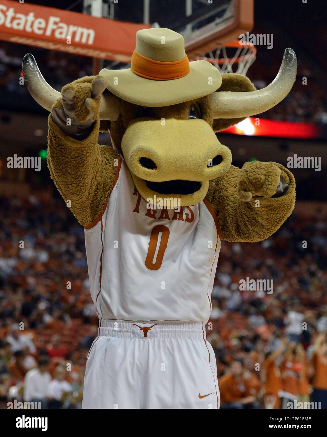 Nov 9, 2012.. Hook 'Em the mascot of the Texas Longhorns vs the Fresno ...