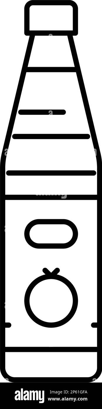 molasses pomegranate line icon vector illustration Stock Vector Image ...