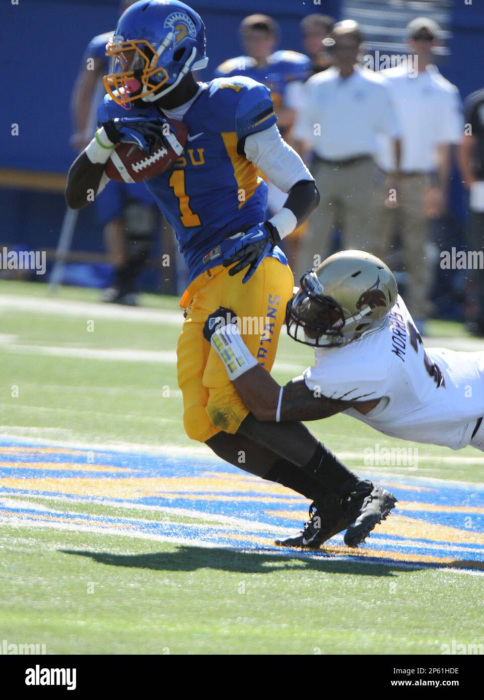 San Jose State Spartans Jabari Carr (1) in action during a game against ...