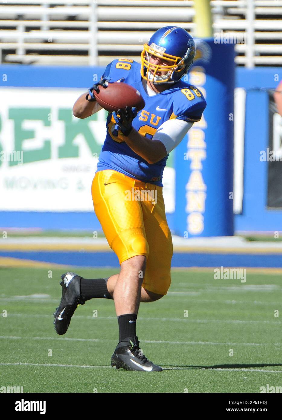 San Jose State Spartans Travis Lorius (88) in action during a game ...