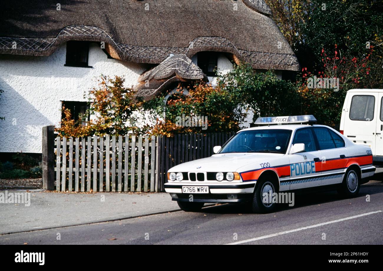 A BMW Hampshire Police Traffic Division patrol car, New Forest ...