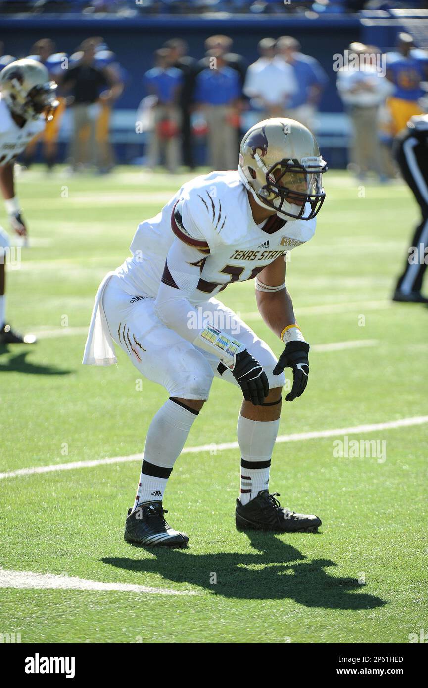 Texas State Bobcats Craig Mager (25) in action during a game against ...