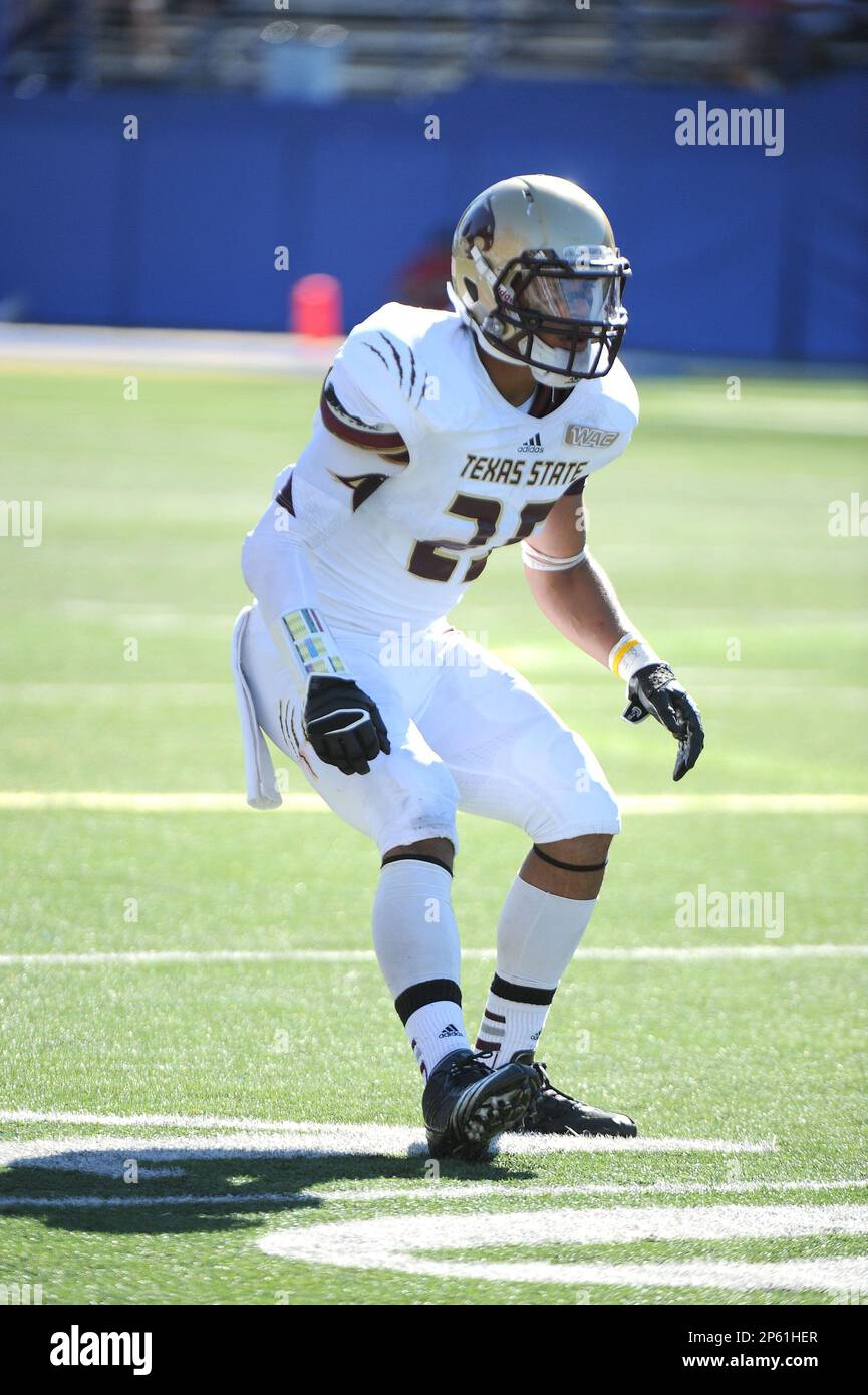 Texas State Bobcats Craig Mager (25) in action during a game against ...