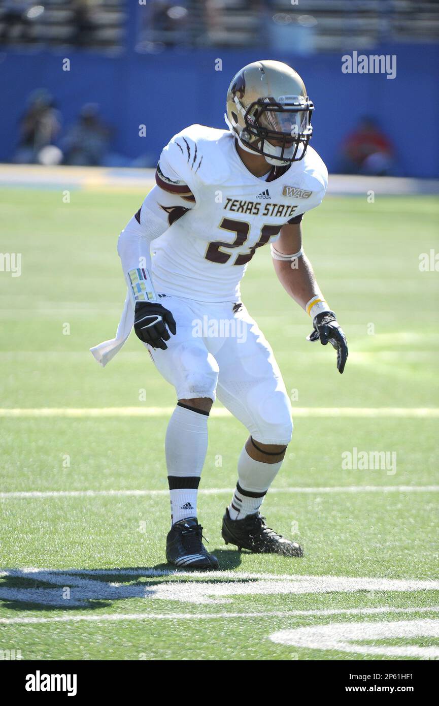 Texas State Bobcats Craig Mager (25) in action during a game against ...