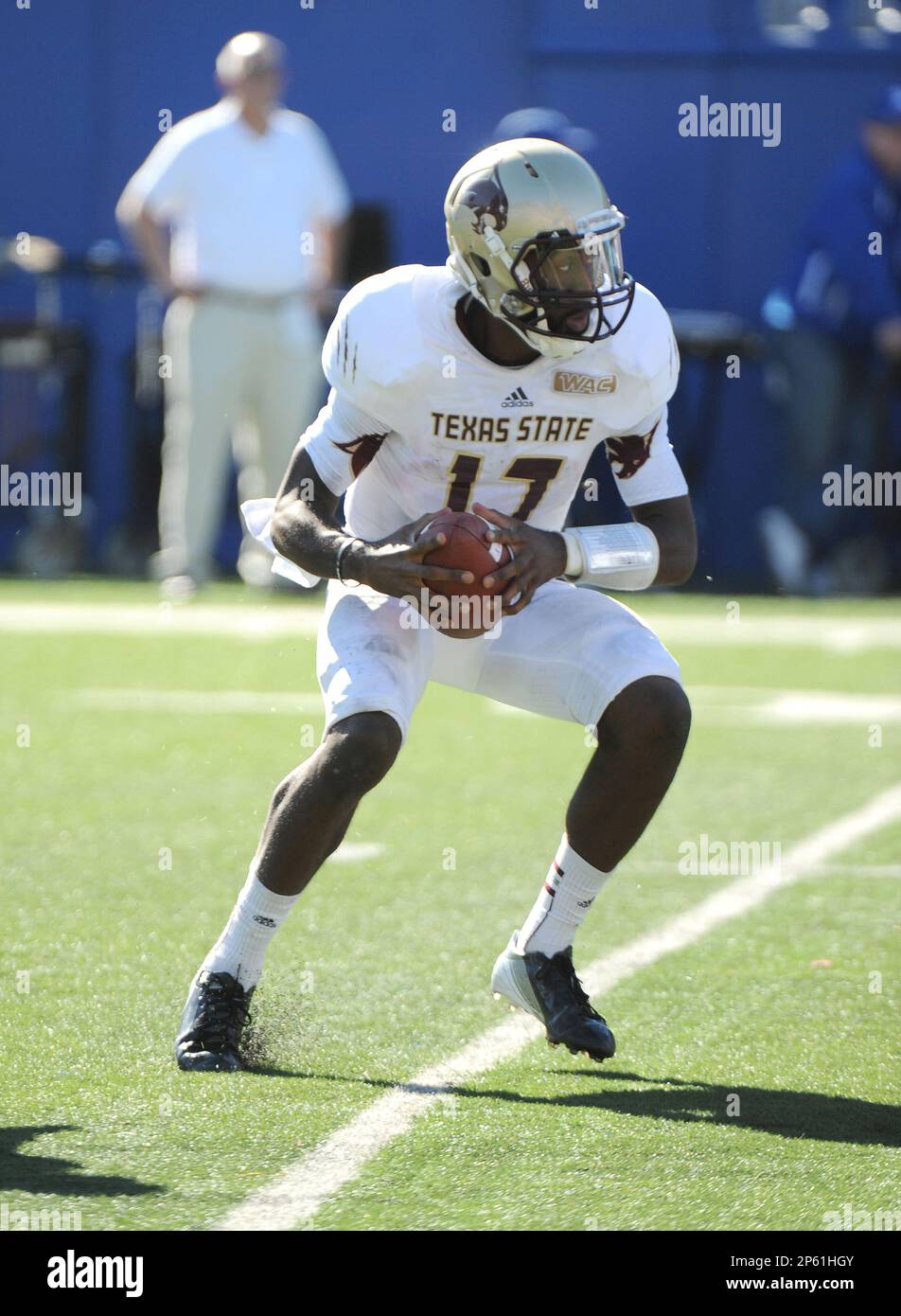 Texas State Bobcats Shaun Rutherford (17) in action during a game ...