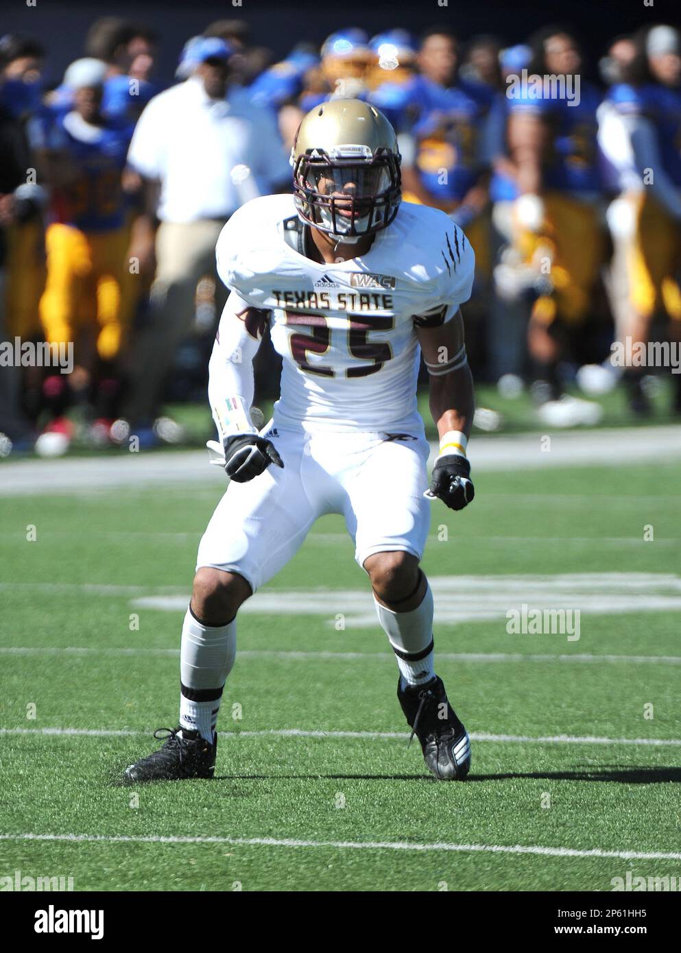 Texas State Bobcats Craig Mager (25) in action during a game against ...