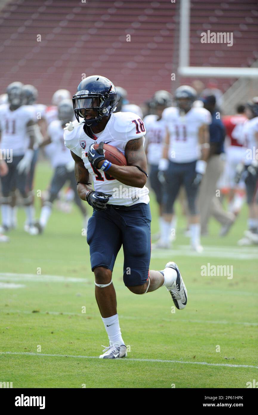 Arizona Wildcats Terrence Miller (18) in action during a game against ...
