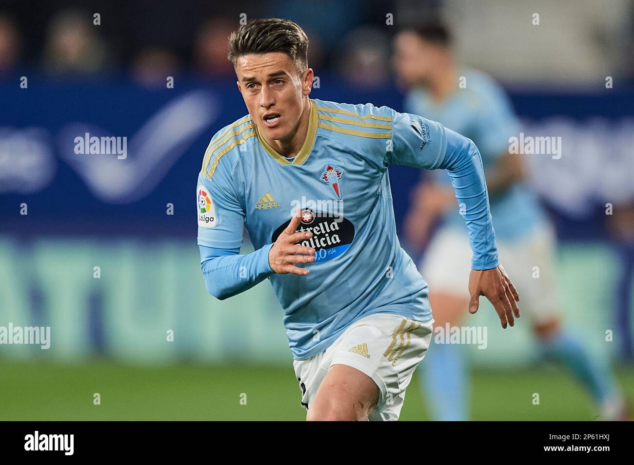 Pamplona, Spain. March 6, 2023 Franco Cervi of RC Celta during the La ...