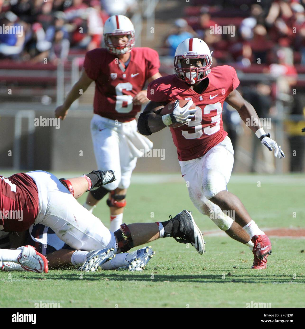 Stanford Cardinal Stepfan Taylor (33) in action during a game against ...