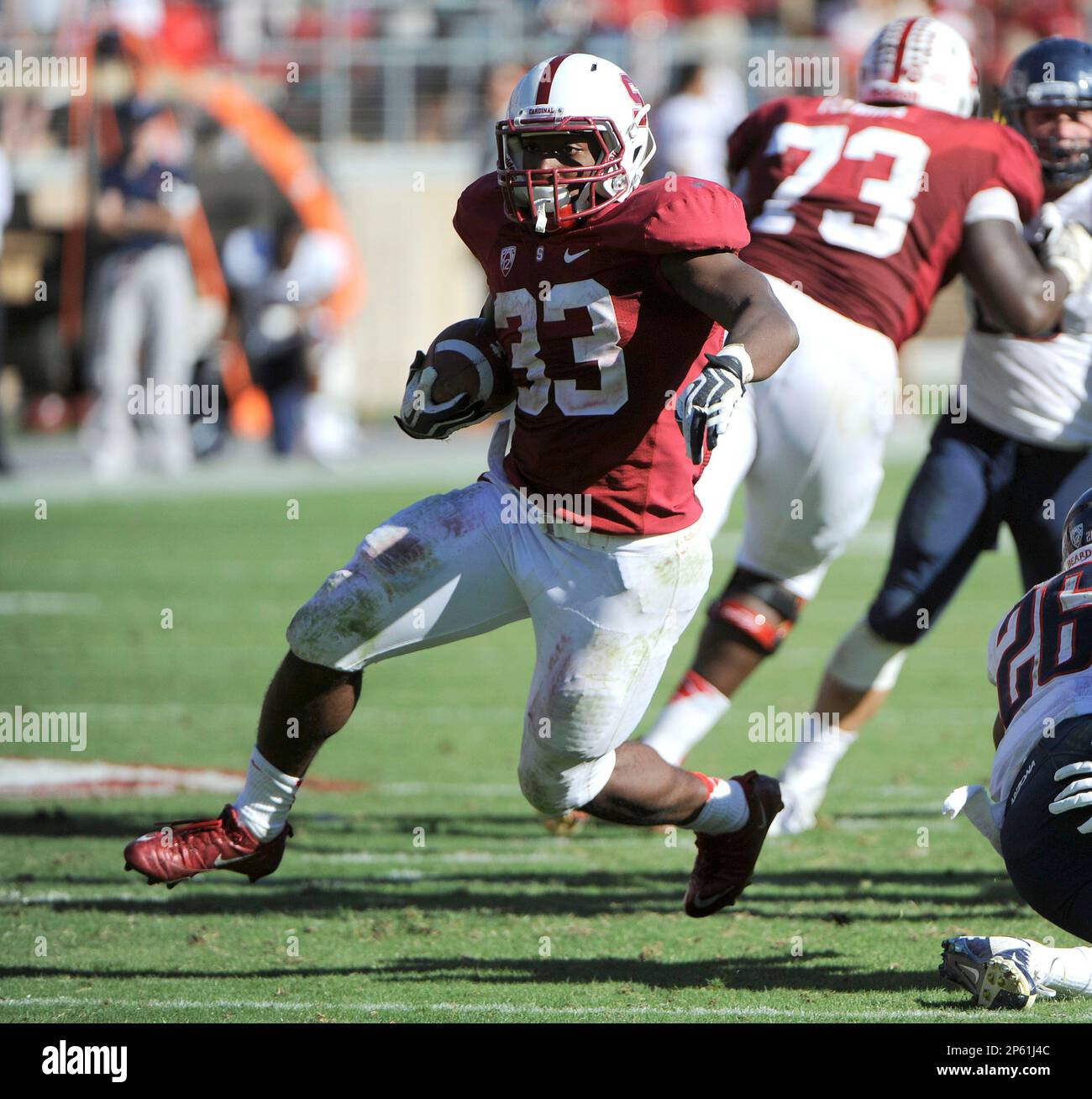 Stanford Cardinal Stepfan Taylor (33) in action during a game against ...