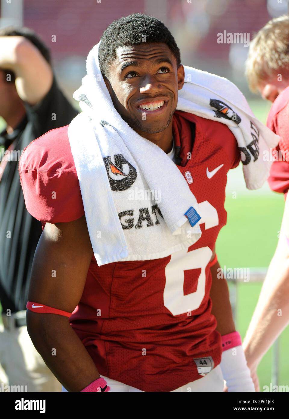 Stanford Cardinal Terrence Brown (6) in action during a game against ...