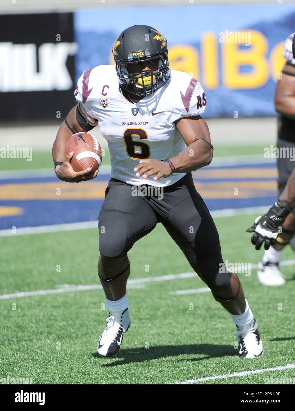 Arizona State Sun Devils Cameron Marshall (6) during a game against ...
