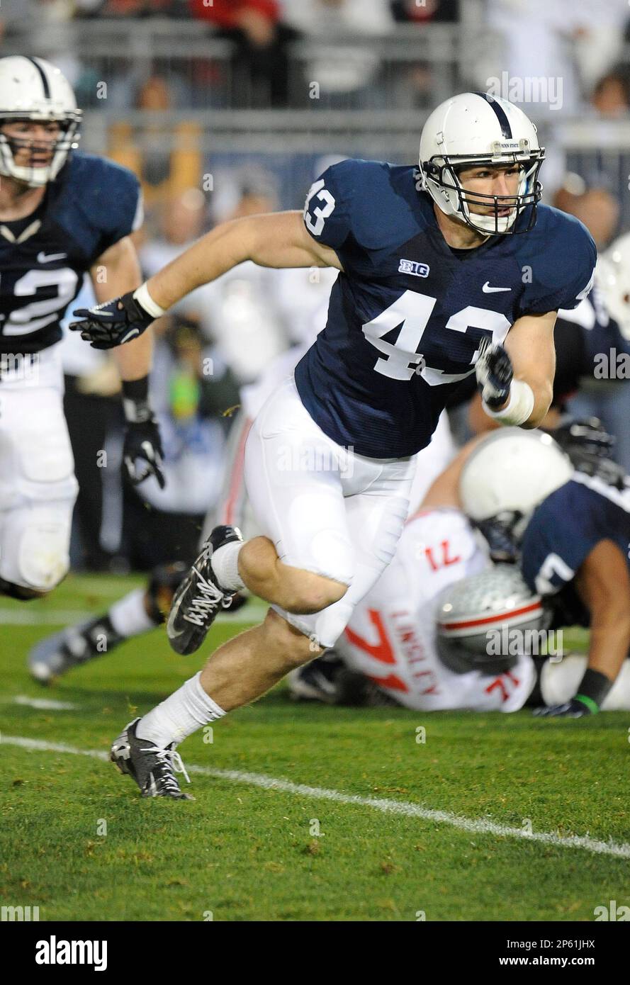 Penn State Nittany Lions Mike Hull (43) in action during a game against ...