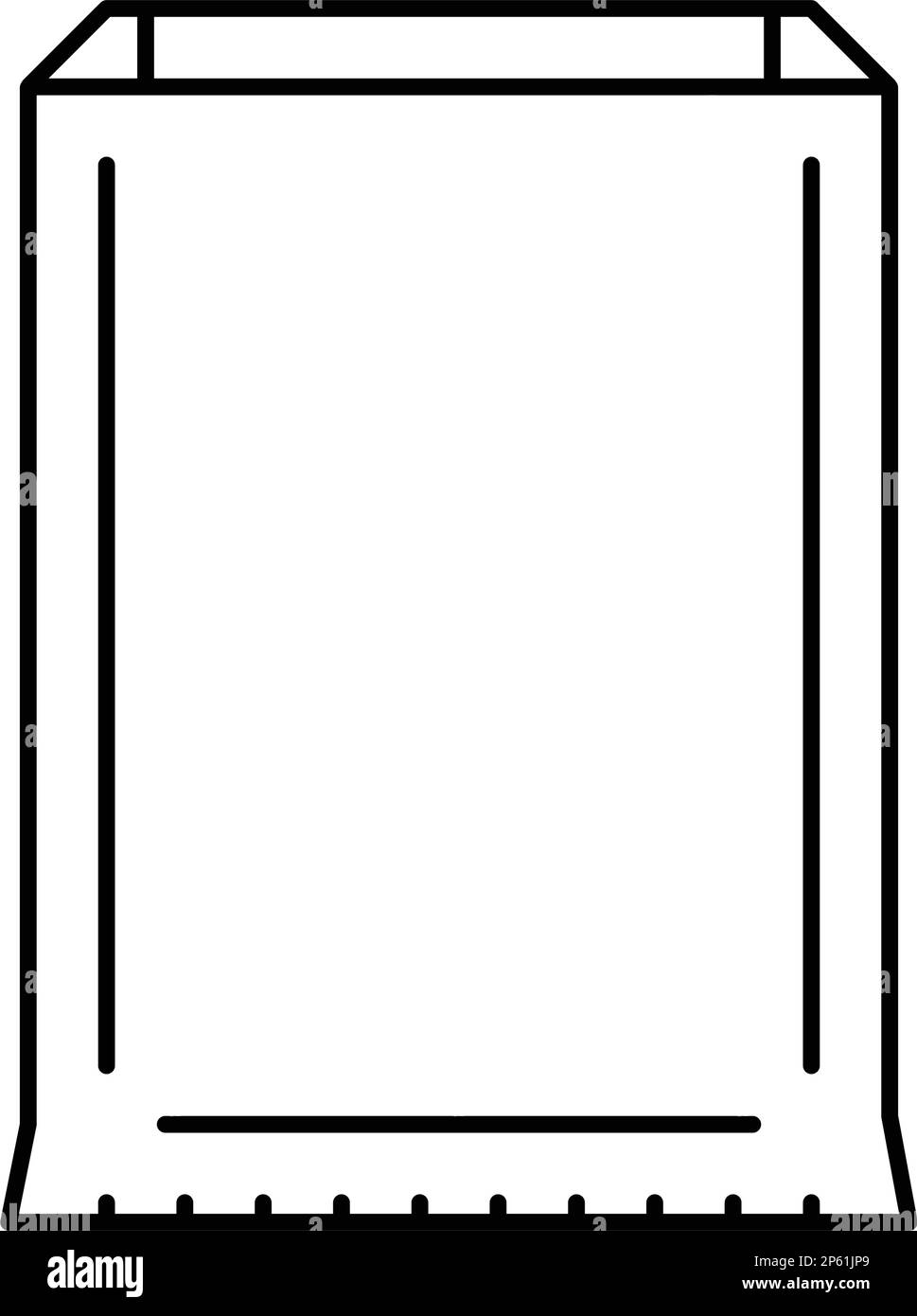 food grade bag line icon vector illustration Stock Vector Image & Art ...