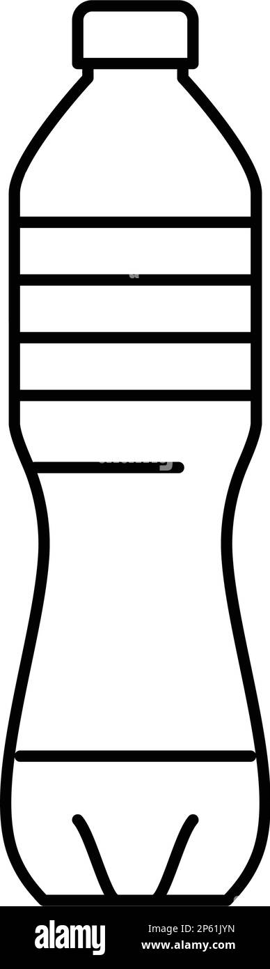 beverage water plastic bottle line icon vector illustration Stock ...