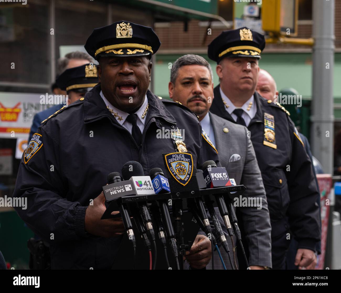New York City, NY. March 6, 2023 NYPD Chief of Patro Jeffrey Maddrey ...