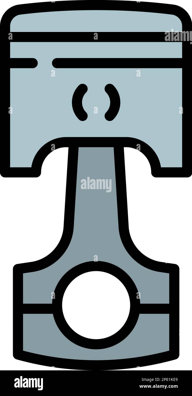 Car motor piston icon outline vector. Auto engine. Service system Stock ...