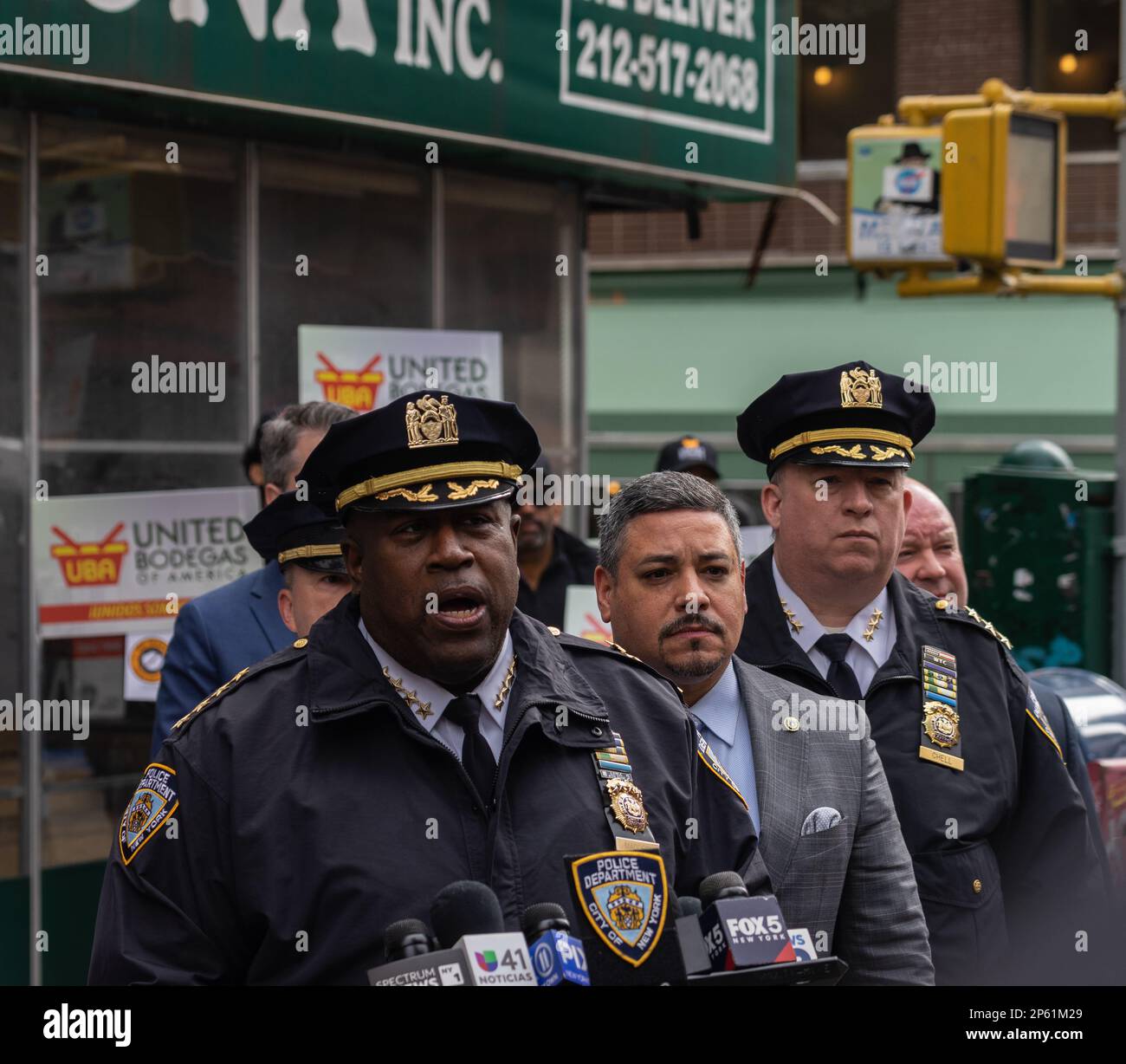New York City, NY. March 6, 2023 NYPD Chief of Patro Jeffrey Maddrey ...