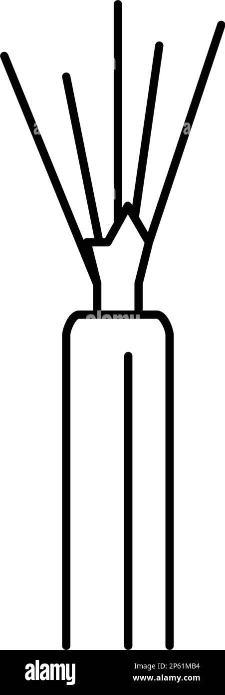 non metallic wire line icon vector illustration Stock Vector Image ...