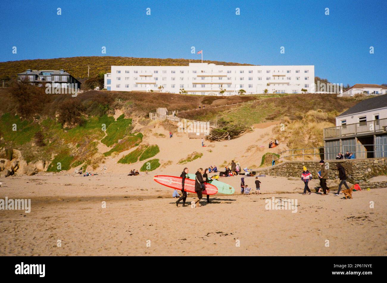 Saunton Sands beach, North Devon, England, United Kingdom Stock Photo ...