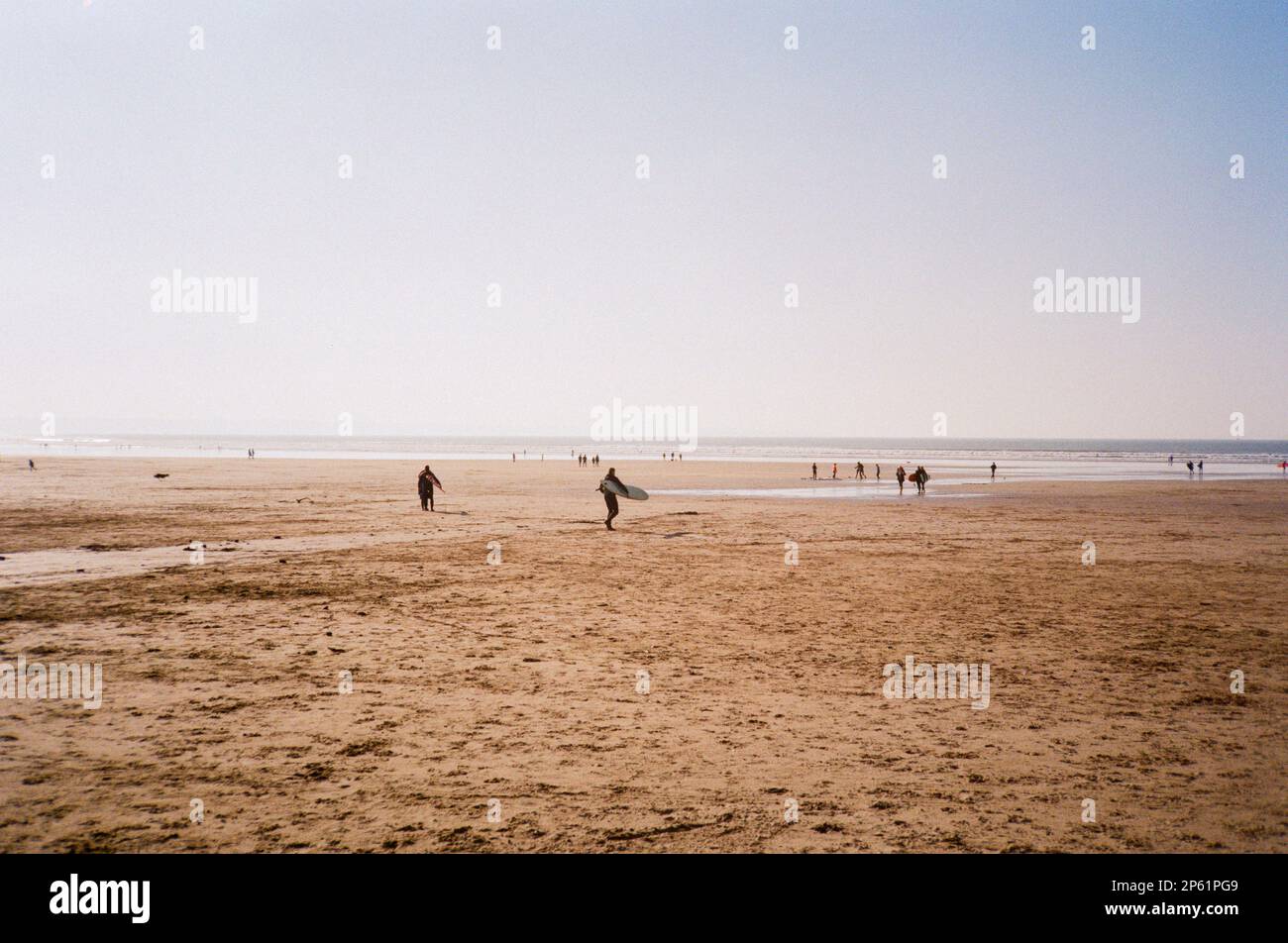 Saunton Sands beach, North Devon, England, United Kingdom Stock Photo ...
