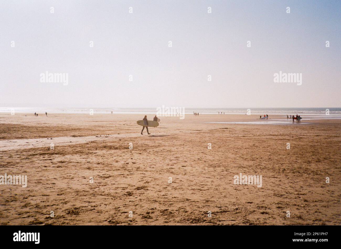 Saunton Sands beach, North Devon, England, United Kingdom Stock Photo ...